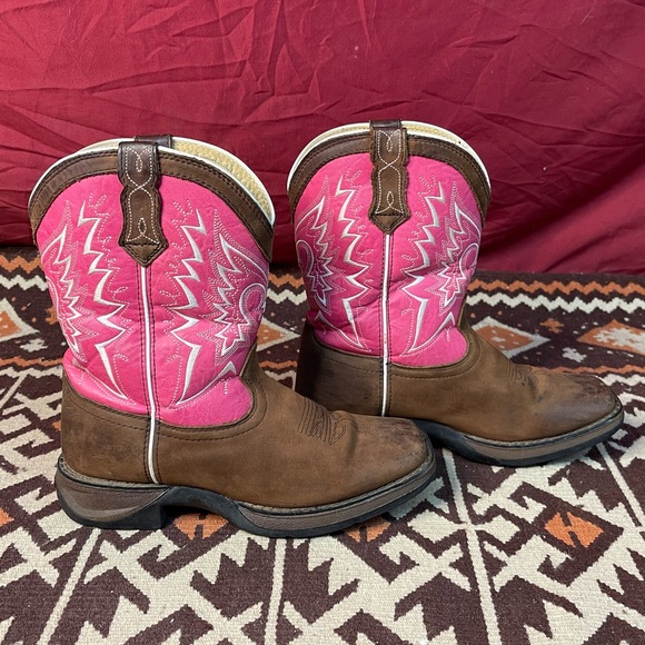 Durango | Shoes | Kids 8 Durango Pink And Tan Pull On Square Toe ...